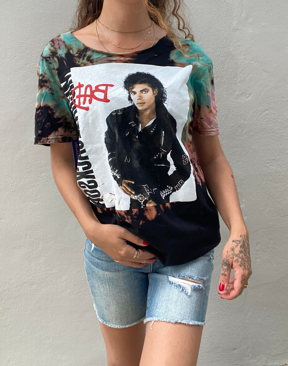 Reverse Tie Dye Michael Jackson – Femmebot Clothing